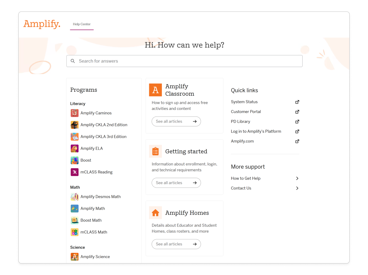 Amplify support | Amplify