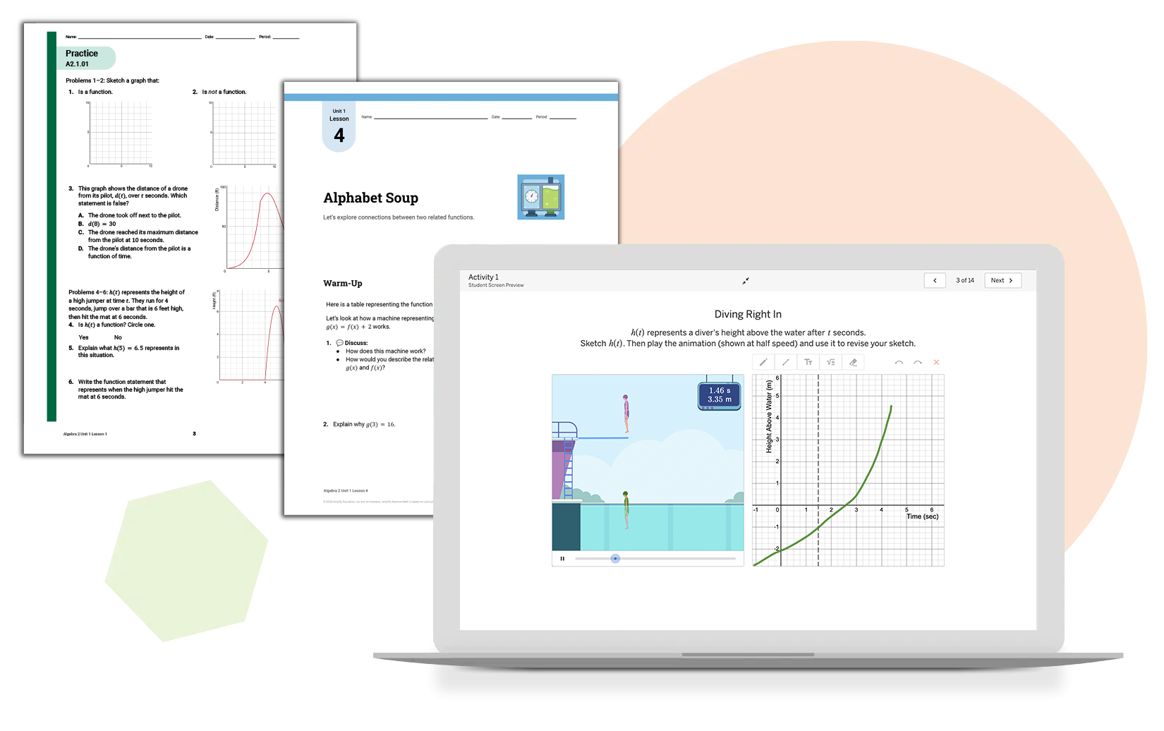 Amplify Desmos Math high school (grades 9–12) | Amplify
